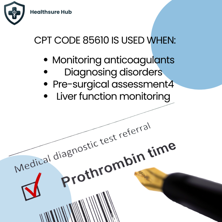 Understanding CPT Code 85610 - Prothrombin Time Test