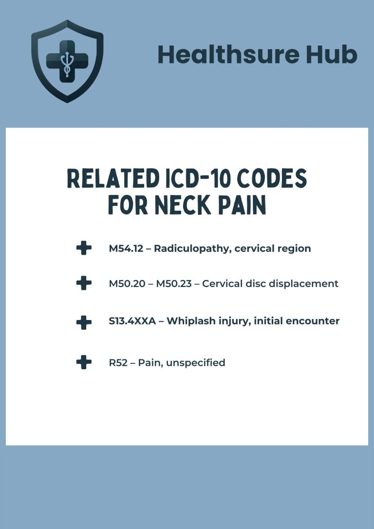 ICD-10 Code for Neck Pain - M54.2 Reviewed | Healthsure Hub