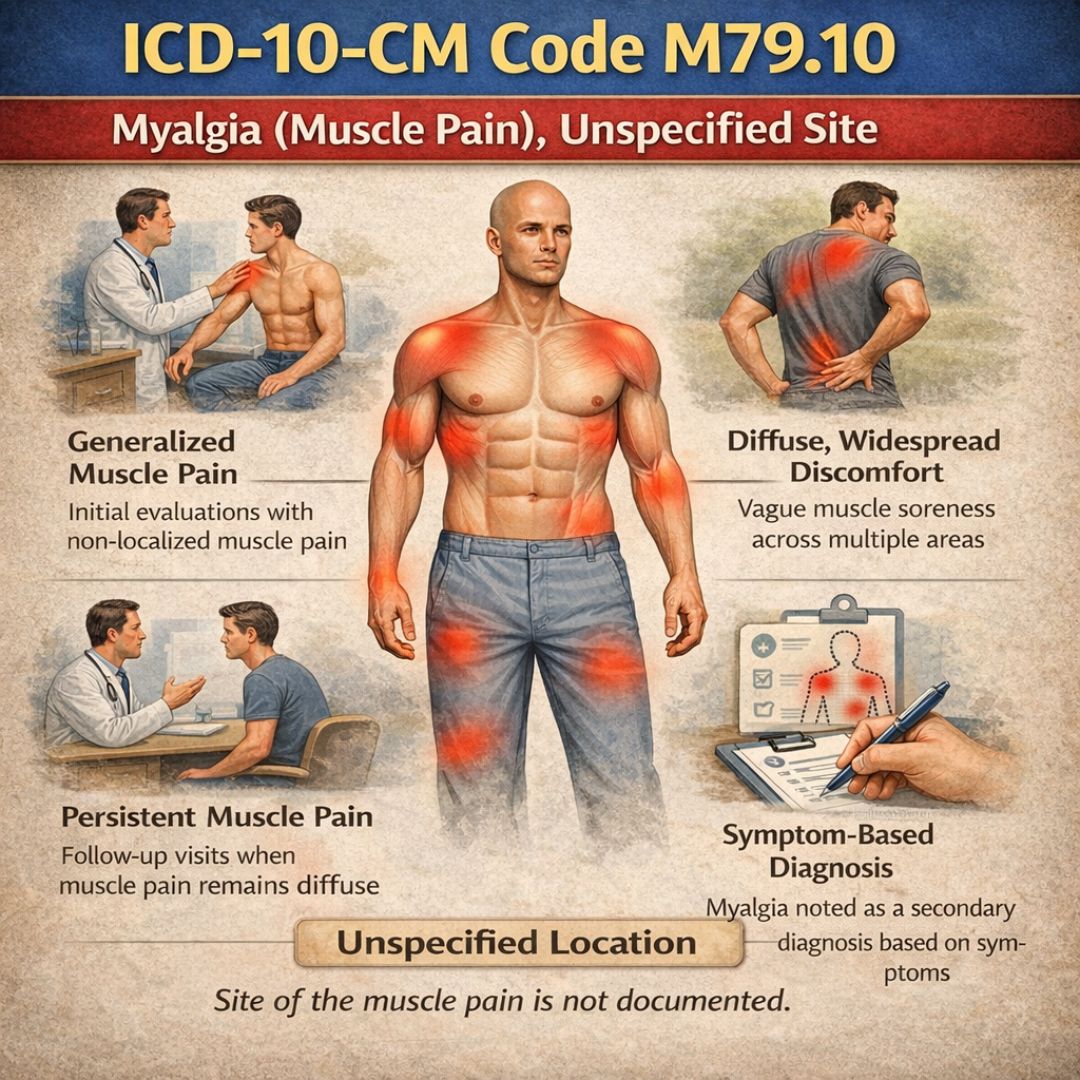 ICD-10 Code M79.10 Explained - Myalgia, Unspecified