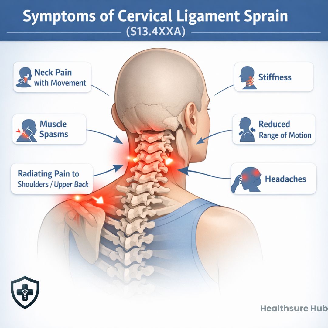 ICD-10 Code S13.4XXA – Cervical Spine Ligament Sprain