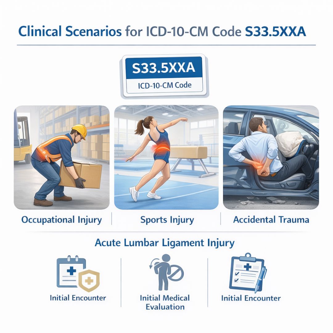 ICD-10 Code S33.5XXA – Lumbar Spine Ligament Sprain