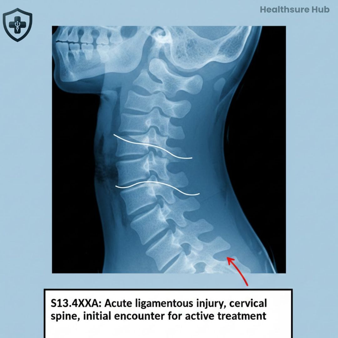 ICD-10 Code S13.4XXA – Cervical Spine Ligament Sprain