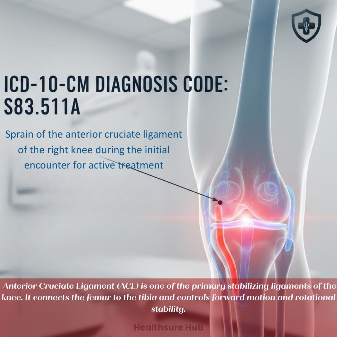 ICD-10 S83.511A – Right Knee ACL Sprain, Initial Encounter