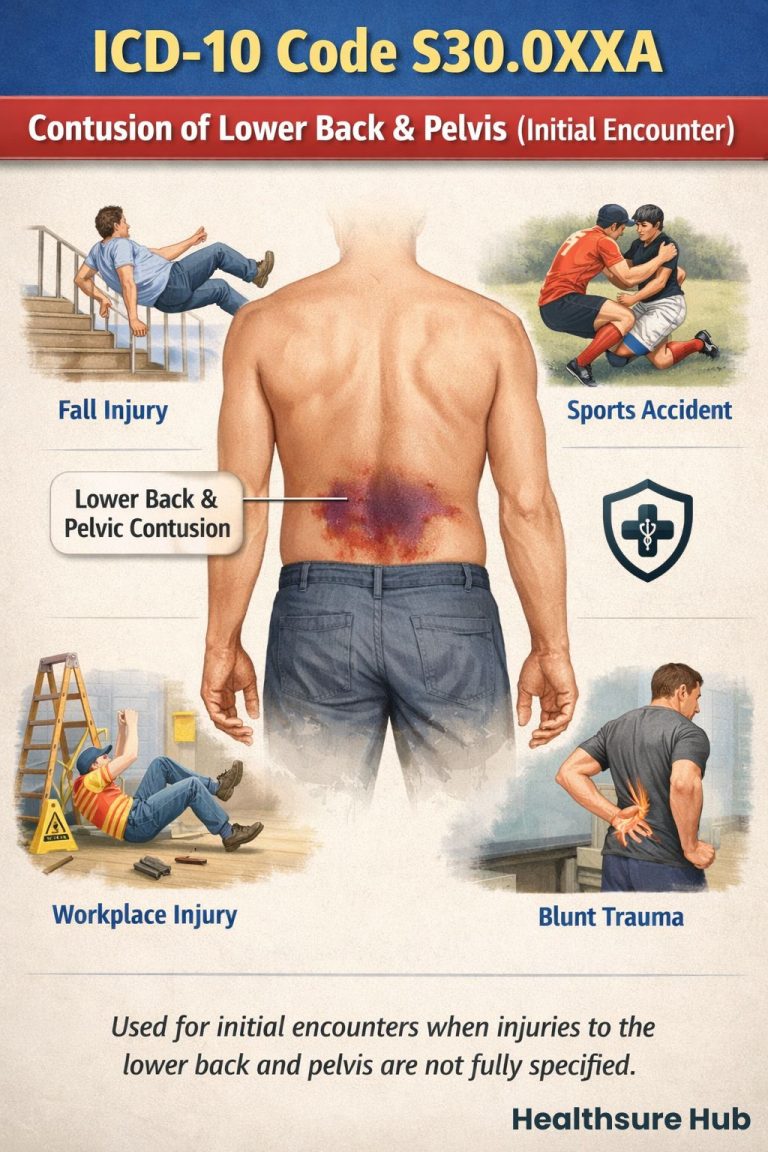 S30.0XXA ICD-10 Explained – Contusion of Lower Back & Pelvis